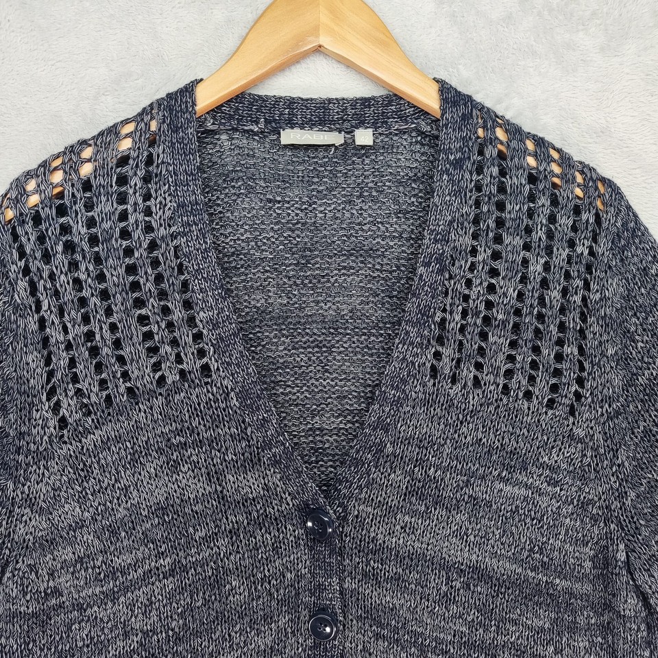 RABE Pullover Damen Strickjacke Sweatshirt Gr. EU 44 Grau Pollyacryl Polyamid | eBay.de