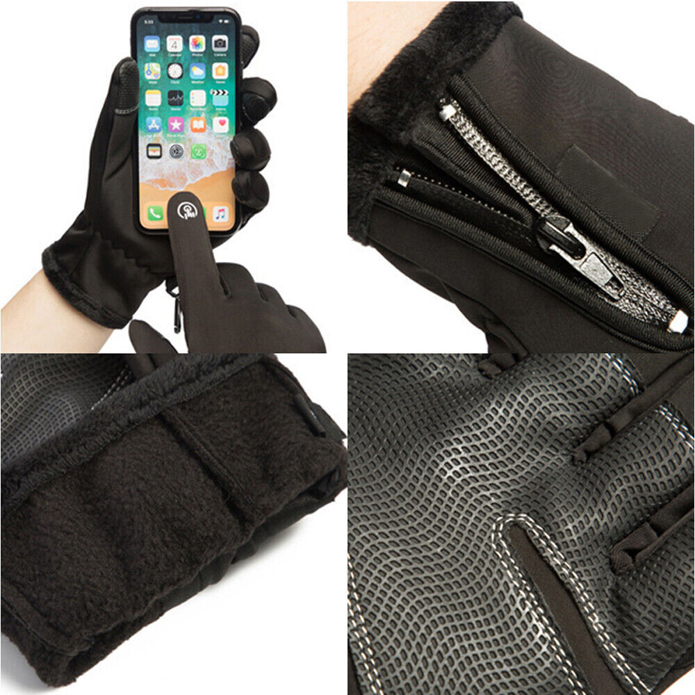 Warm Windproof Waterproof Winter Gloves Touch Screen Thermal Mittens ...