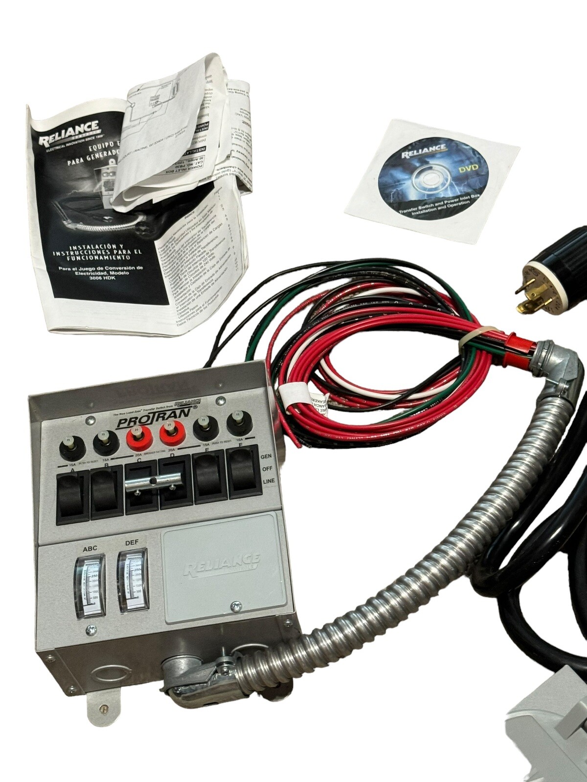 Reliance Power Transfer Kit Pre Wired 6 Circuit 30 Amp Portable ...