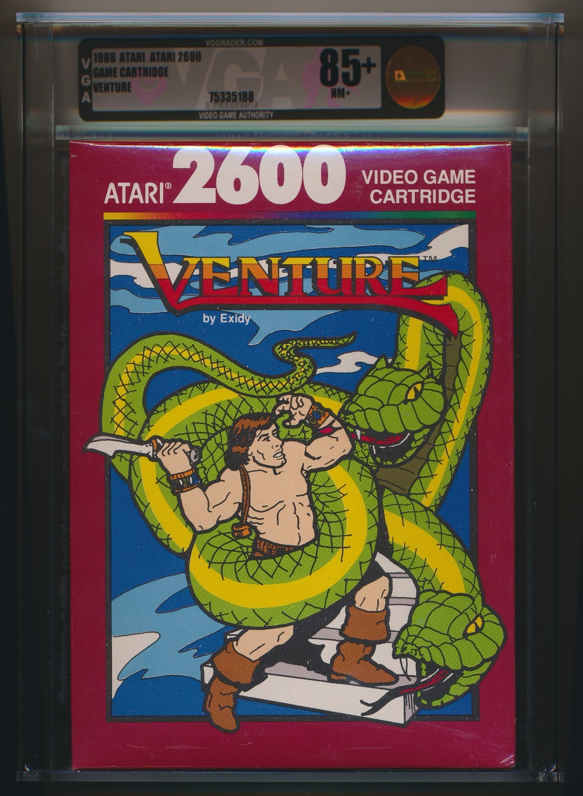 Venture (1988, Atari) (Atari 2600) New Sealed Gold Rare! VGA 85+ NM+ ...