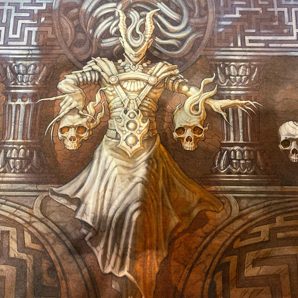 ULTRA PRO PLAYMAT Theros Beyond Death Ashiok alt art signed 24 x 13.5 ...