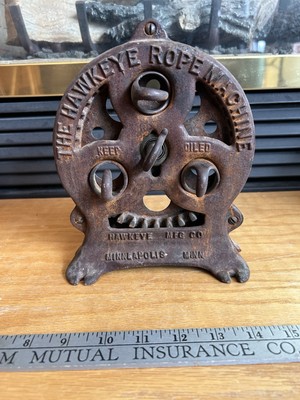 Vintage Rope Maker Hawkeye Rope Machine | eBay