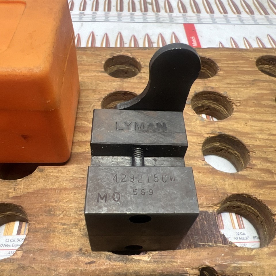 LYMAN 2 CAVITY BULLET MOLD #429215 210 GR GC/SWC 44 SPL 44 MAG & BOX | eBay