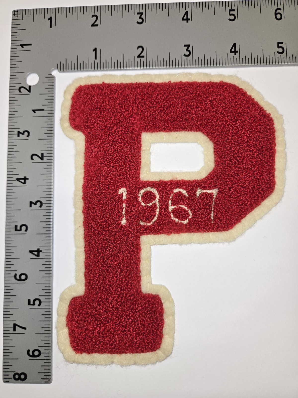 POLO RALPH LAUREN PATCHES PRE-OWNED RARE VINTAGE RED 1967 "P" PATCH | eBay