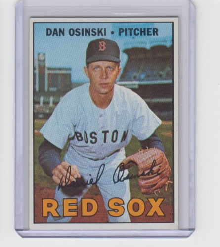 1967 Topps #594 Dan Osinski Boston Red Sox High Number SP NM+ | eBay