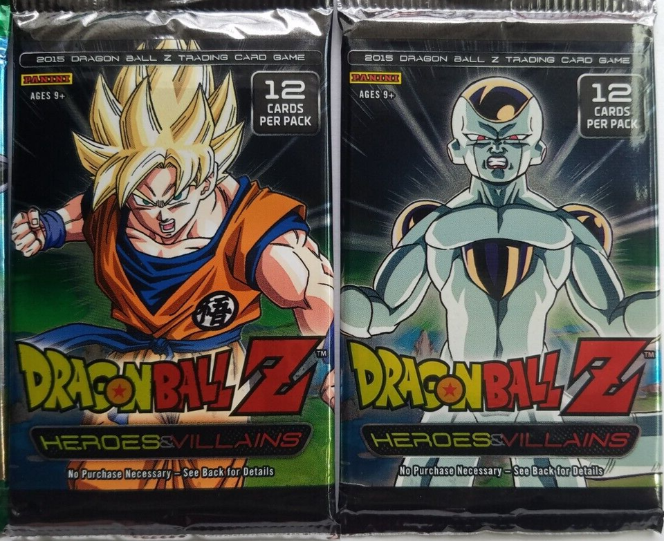 Dragon Ball Z Panini Trading Card Game Pack Lot of 12 One of Each ...