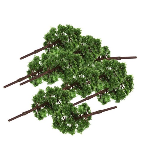 20pcs Plastic Model Tress 1:150 Railroad Scenery Accessories Decoration ...