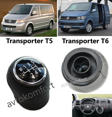 6 Speed Gear Stick Shift Knob For VW Transporter T 5 T6 2003-2019 ...
