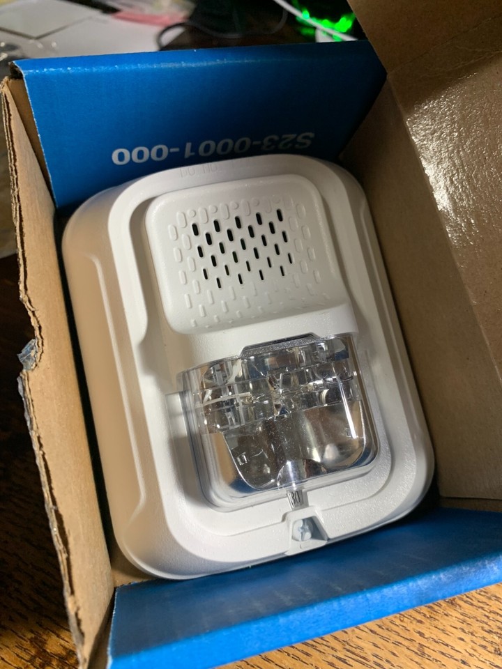 New System Sensor P4WP Fire Alarm Horn Strobe P4W-P | eBay