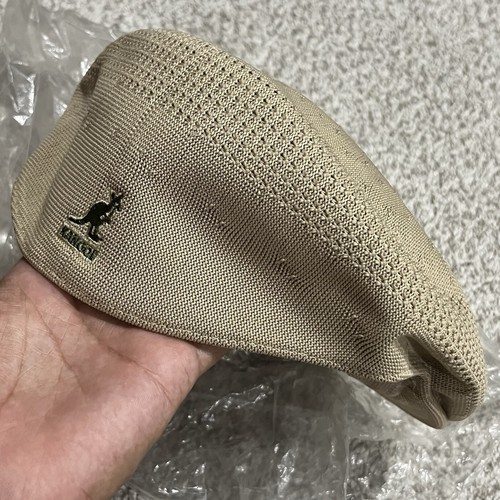 Kangol Hat Large Beige Green Tropic 504 Mesh Ventair Flat Cap Beret ...