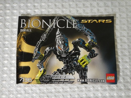 2010 Lego Bionicle 7136 Skrall Instruction Booklet Only | eBay