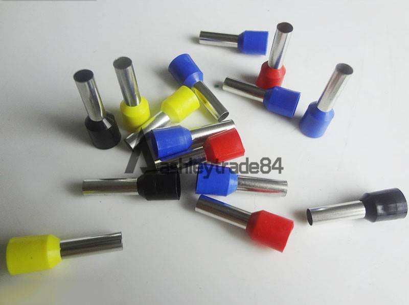 200Pcs E0512 22AWG Insulated Ferrule Wire Cord End Terminal Connector ...