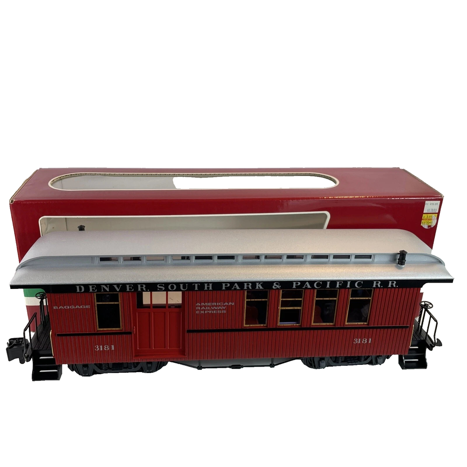 LGB 3181 DENVER SOUTH PARK & PACIFIC R.R. PASSENGER TRAIN CAR G SCALE ...