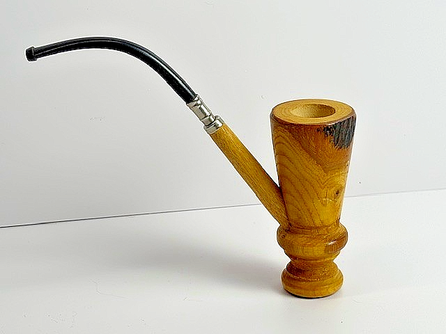 Vintage Handcrafted Hickory Andrew Jackson Style Wood Tobacco Pipe ...