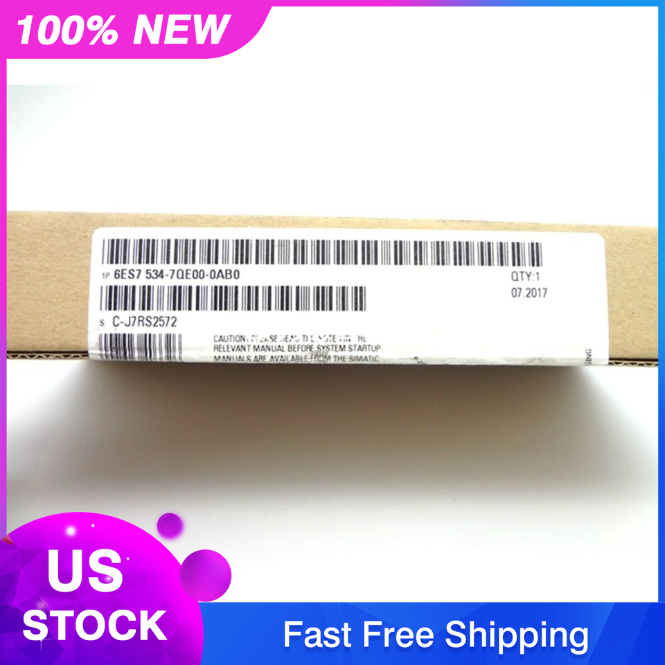 New Siemens 6ES7 534-7QE00-0AB0 6ES7534-7QE00-0AB0 Analog input/output ...