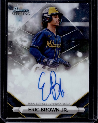 2023 Bowman Sterling Prospect Autographs Eric Brown Jr. | eBay