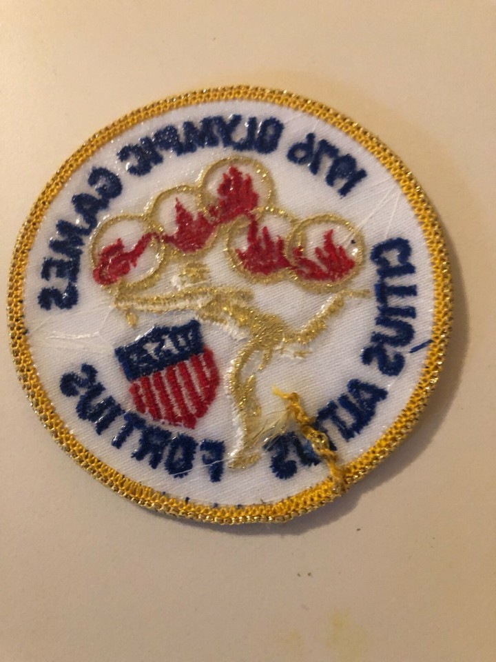 1976 Olympic Games Citius Altius Fortius USA Embroidered Patch Torch Circles | eBay