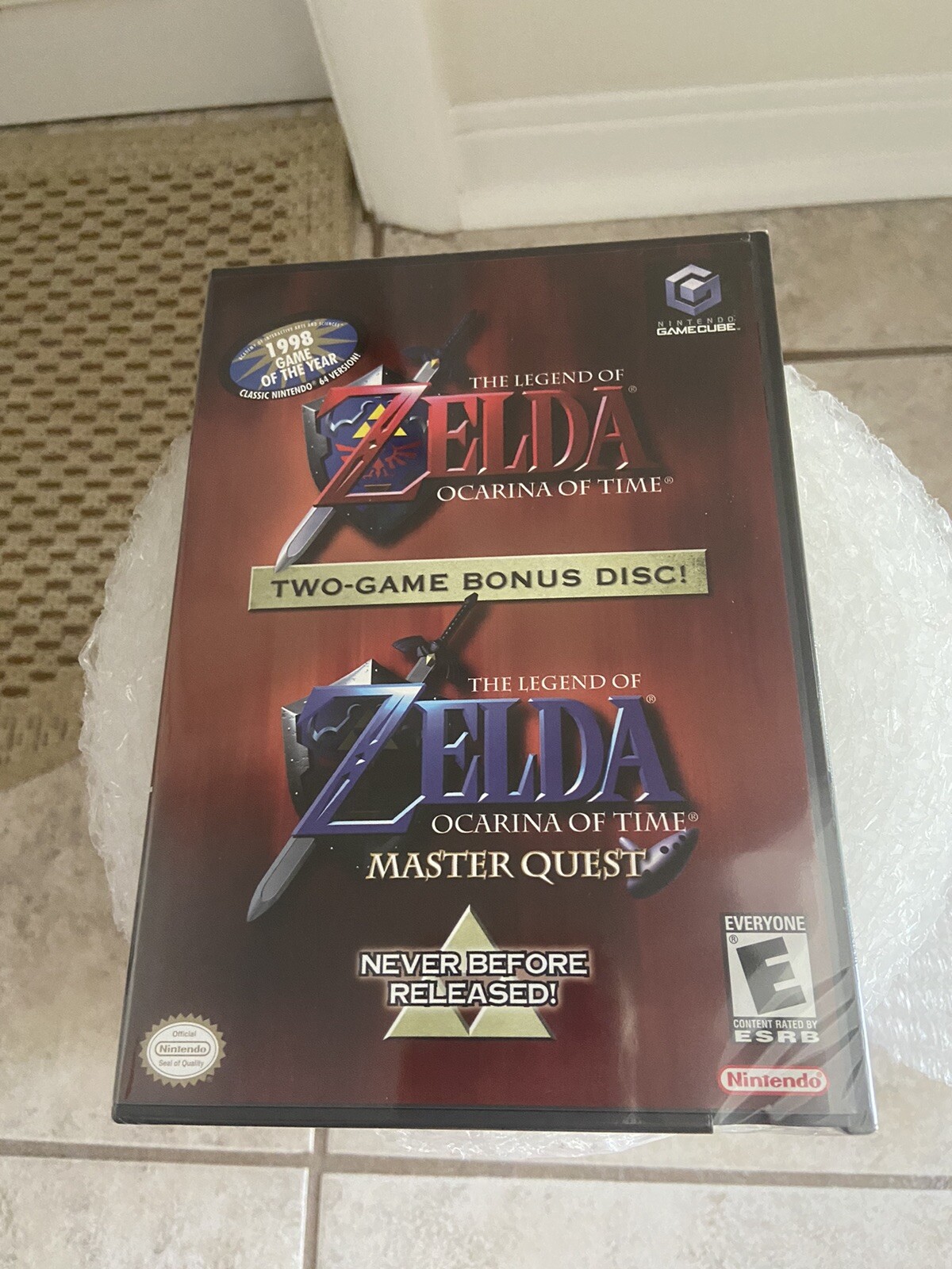 Factory Sealed Legend Of Zelda Ocarina Of Time Master Quest Two Disc ...