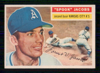 1956 TOPPS BASEBALL # 151 SPOOK JACOBS 12122 | eBay