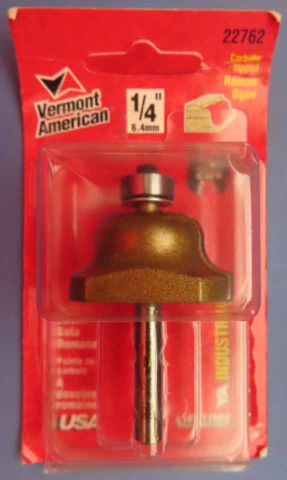 Vermont American Carbide Tipped Roman Ogee 1/4" Router Bit # 22762 | eBay