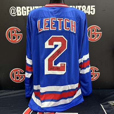 Brian Leetch Autographed New York Rangers Inscribed Jersey Signed ...
