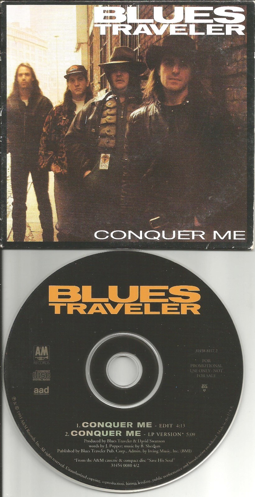 John Popper BLUES TRAVELER Conquer Me RARE EDIT PROMO Radio DJ CD ...