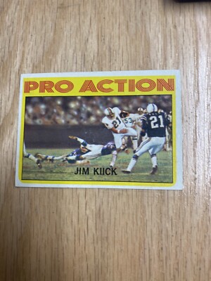 1972 Topps Football Jim Kiick Pro Action Card #121 | eBay