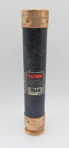 COOPER BUSSMANN FRS-R-60 60 AMP 600 VAC FUSETRON DUAL-ELEMENT TIME ...
