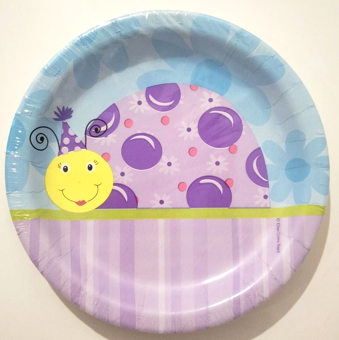 Lil' Lady LadyBug Lady Bird Insect Birthday Party Dessert 17 cm Paper ...