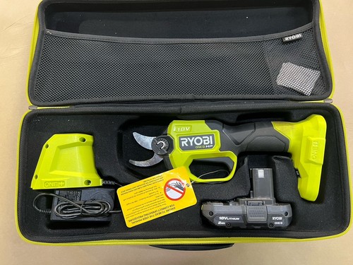 Ryobi One+ 18V Brushless Cordless Secateurs w 2A Battery & Charger ...