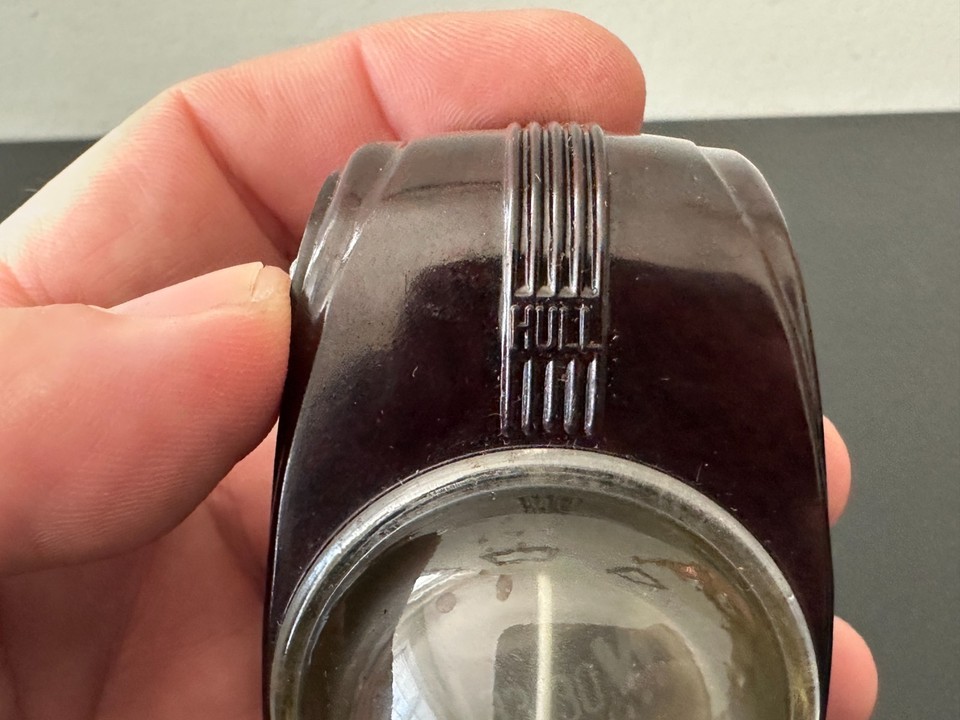 Vintage - HULL MFG. CO. - STREAMLINE - Deco Automobile Compass with Box ...