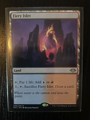 MTG Fiery Islet Modern Horizons 238/254 Rare NM Land | eBay
