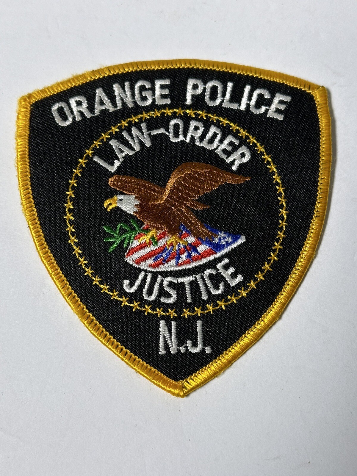 Orange NJ Police Iron On Patch Embroidered New Jersey | eBay