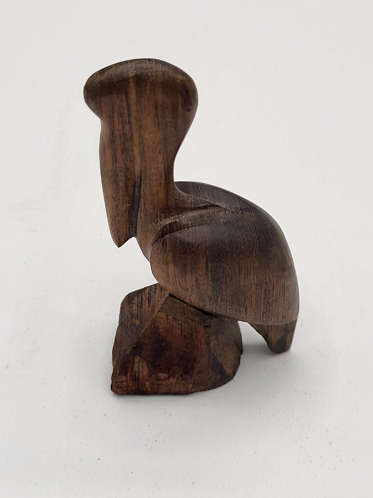 Small Wooden Hand Carved Pelican Figure/Statue 3 1/2 inches tall | eBay