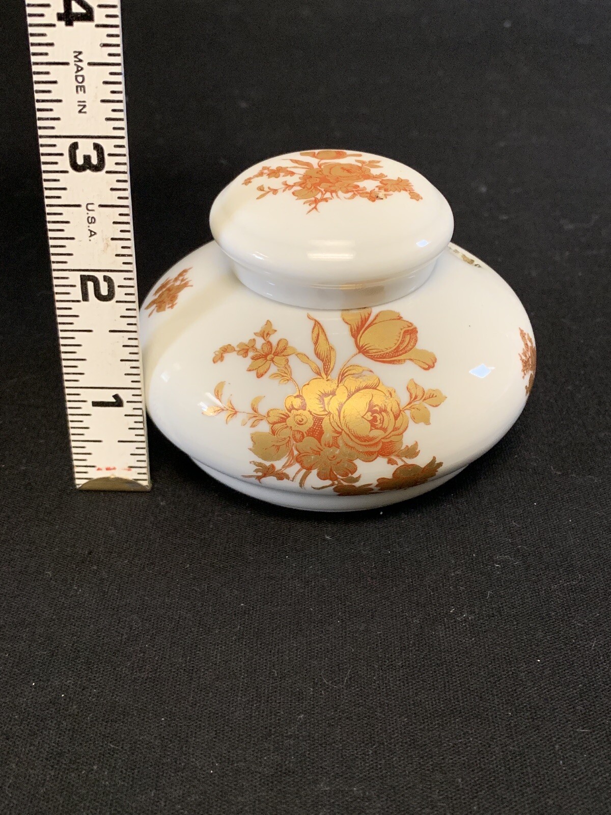 Limoges France Porcelain Inkwell Gold Roses | eBay