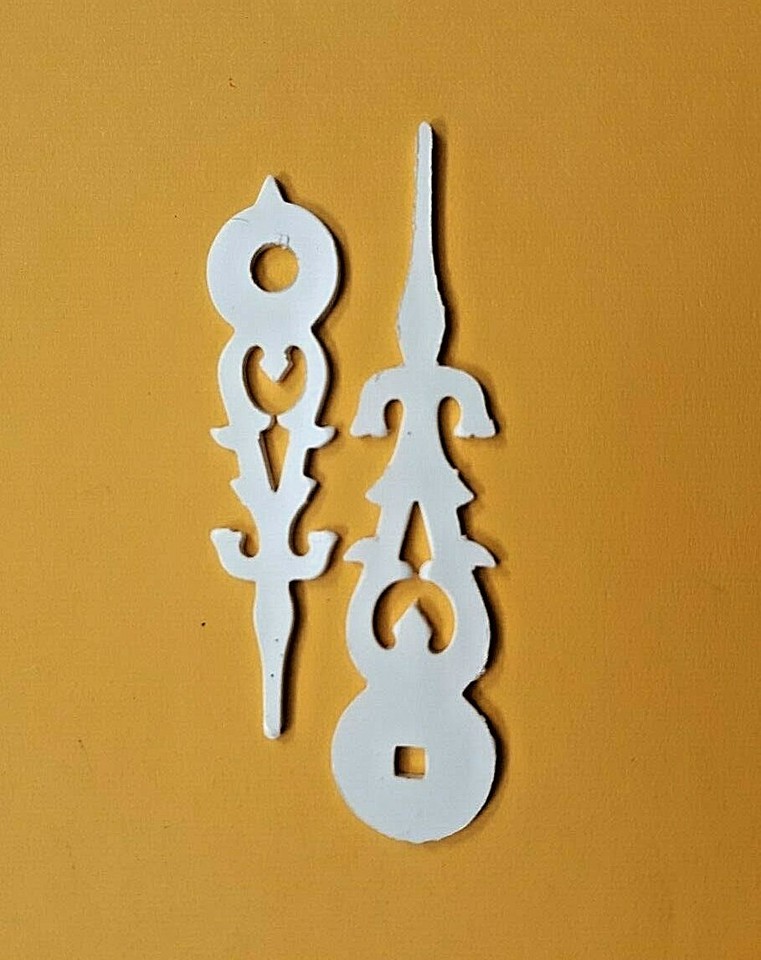 CUCKOO CLOCK HANDS WHITE SQUARE HOLE MANY SIZES | eBay