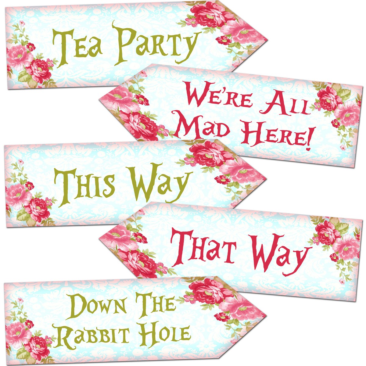 Original Alice In Wonderland Arrow Signs 1,700+ Alice In Wonderland