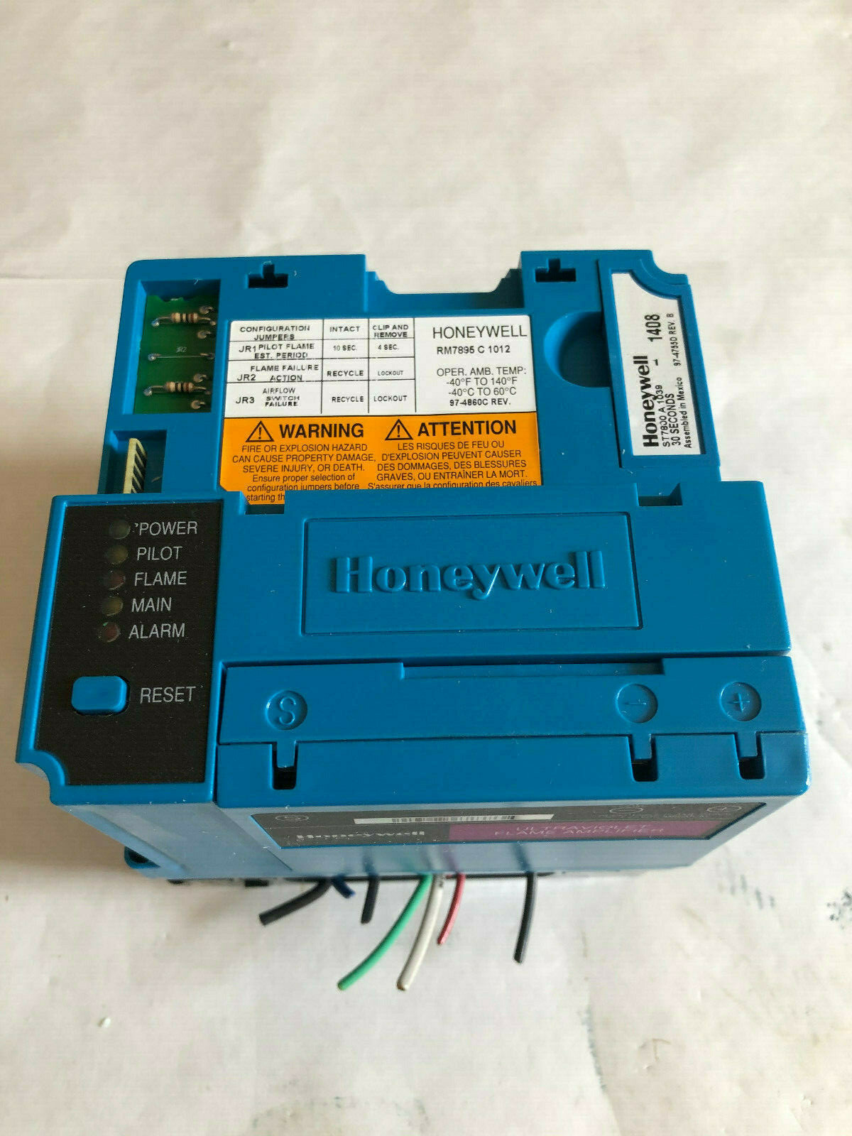 EXCEL. 1 SET HONEYWELL RM7895C1012 BURNER,R7849A1023,Q7800A1005 ...