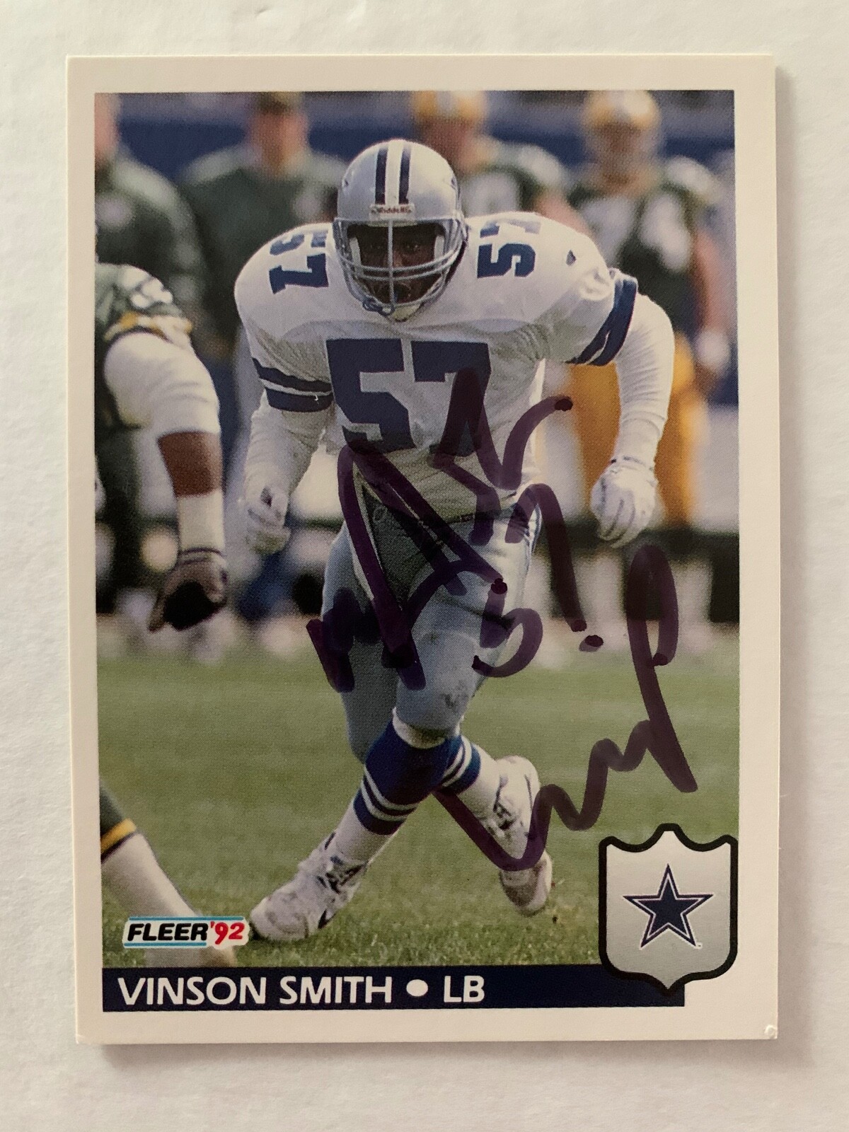 Vinson Smith signed DALLAS COWBOYS card 1992 Fleer | eBay