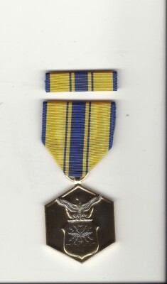 USAF Air Force Commendation Anodized full size Award medal with ribbon ...