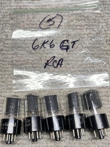 5 X 6K6 GT RCA Radio Tubes | eBay