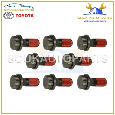 90910-02103 Genuine Toyota CLUTCH FLYWHEEL BOLT (Set of 8 Pcs ...