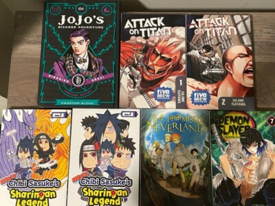 Manga lot of 7 all in English and in very Good Condition - Free ...