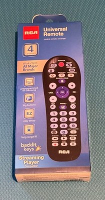RCA Universal Remote Control 4-Device Big Buttons RCR414BHE1 | eBay