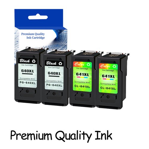 Ink Cartridge 2PK PG-640 XL 2PK CL-641 XL FOR Canon PIXMA MG2260 MG3160 ...
