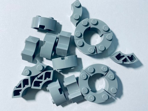 *NEW* Lego 85080 Light Bluish Gray Round Corner 2 x 2 Macaroni Brick 20 ...