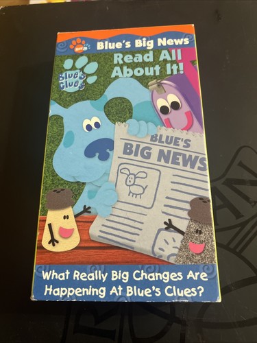 Blue’s Clues Big News Read All About It! (VHS 2001) Steve Nick Jr RARE ...