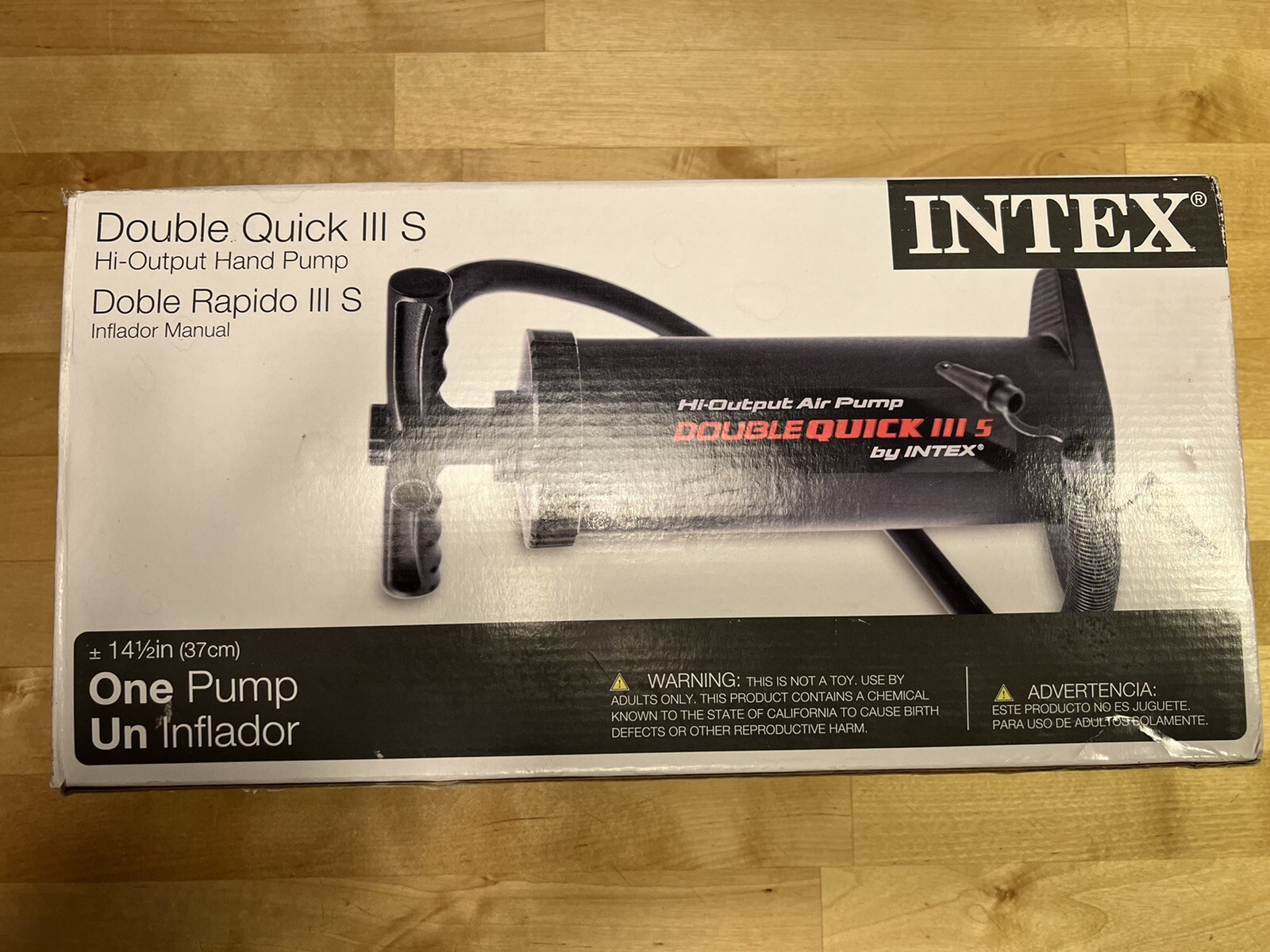 Intex Double Quick III S Hand Air Pump, Air Mattress, Kayak, Camping ...