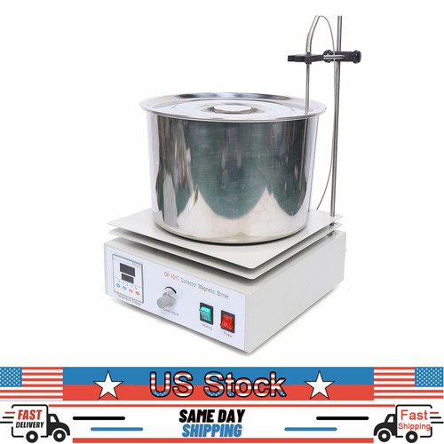 Lab Heat-Gathering Magnetic Stirrer 10L Thermostat Water Bath Oil Bath ...
