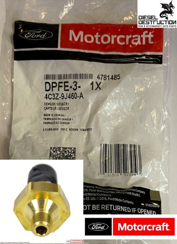 DPFE-3 OEM Motorcraft Exhaust Back Pressure EBP Sensor Diesel 6.0L 7.3L ...